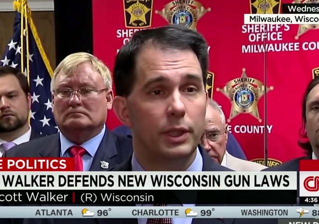 Scott Walker | eases gun laws in Wisconsin | Honey Badger
