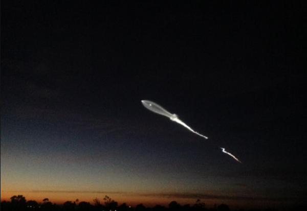 SpaceX launch creates special December light show in Southwest