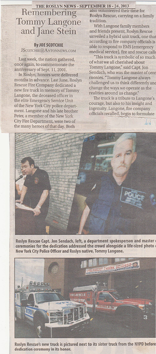 9/11: Remembering Thomas and Peter Langone, Roslyn, NY